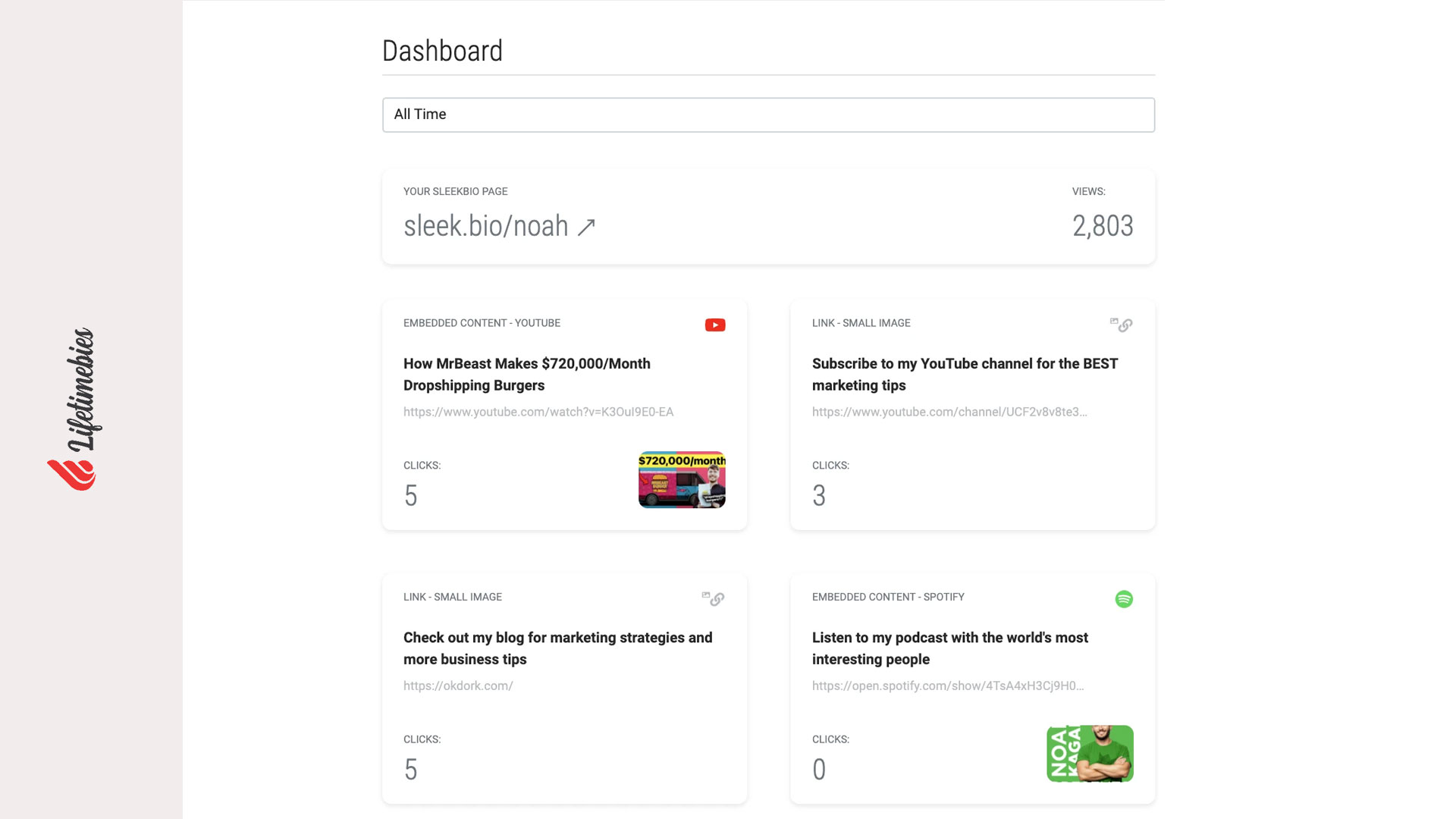 SleekBio Lifetime Deal $9 | Beautiful Link for Social Media Bio