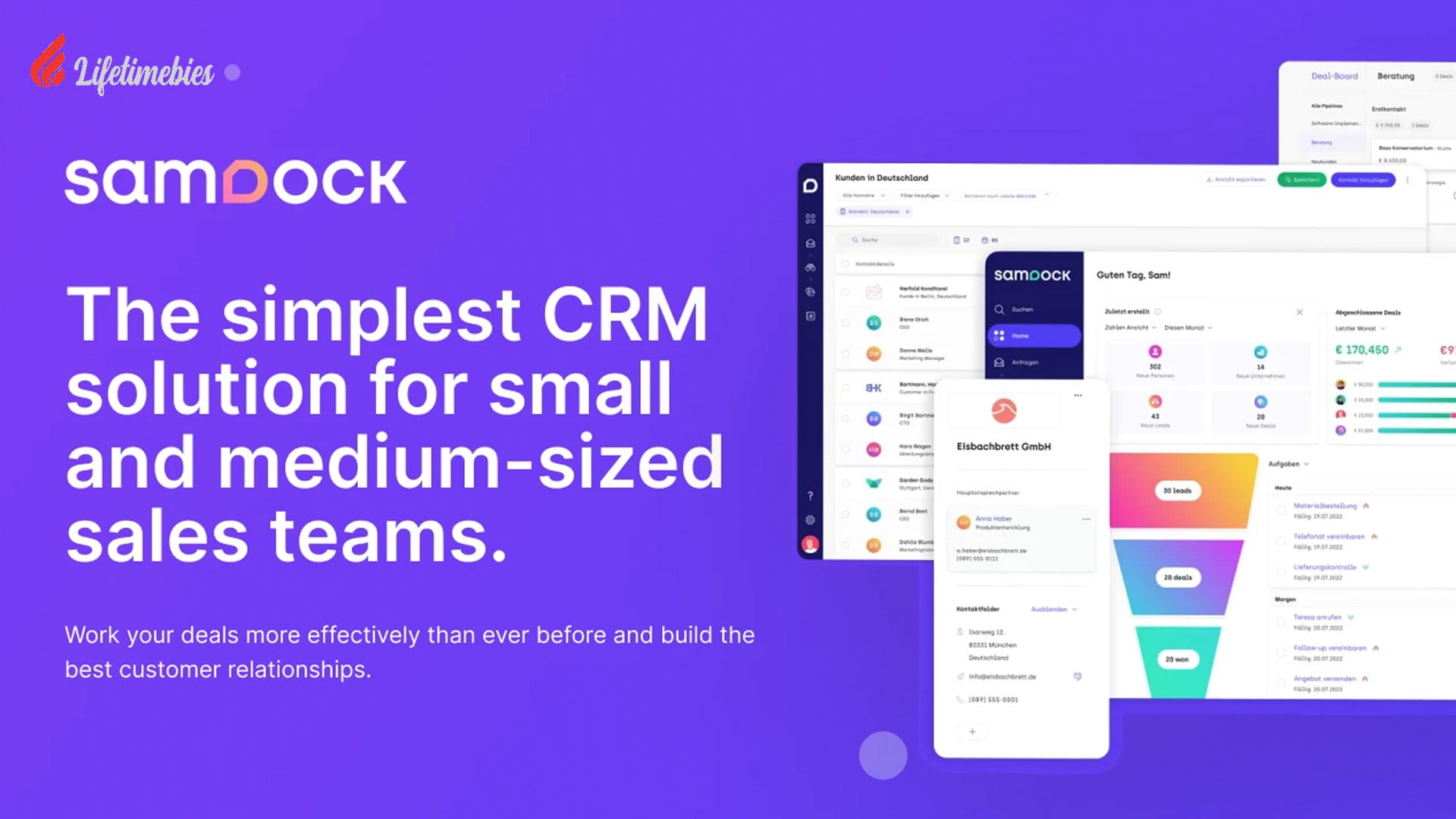 Samdock CRM Lifetime Deal $99 | Best CRM Tool For Your Business