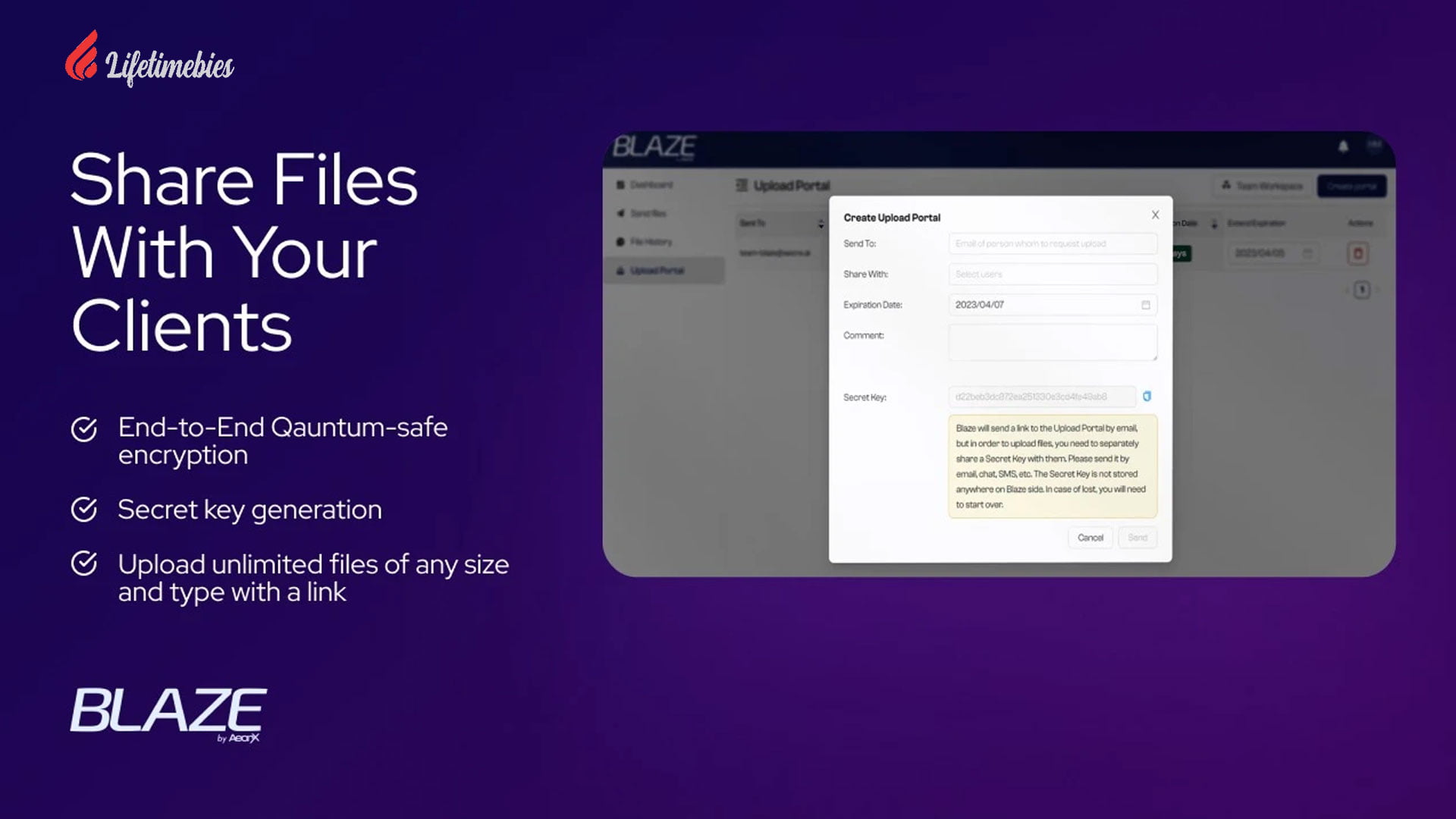 BLAZE Lifetime Deal $19 | Next Level Security In File Sharing